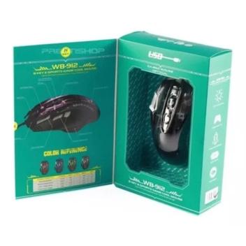 Mouse Gamer Com Fio Para Jogos Com 8 Botões Rgb 3200dpi - Weibo - Mouse ...