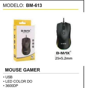 Mouse Gamer com Fio USB 3600DPI BM-613 - B-Max - Mouse Gamer - Magazine ...