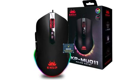 Mouse Gamer LED com 7 Botões USB 7200 DPI KNUP - KP-MU011 - Mouse Gamer ...
