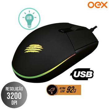Mouse Gamer Orium USB Preto 3200 DPI MS323 - Oex - Oex Game - Mouse ...