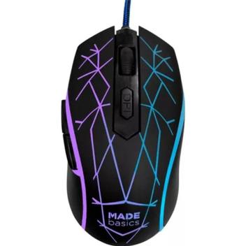 Mouse Gamer Profissional Led Rgb 3200 Dpi - Mog-4 - Made Basics - Mouse ...