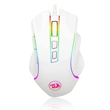 Mouse Gamer Redragon Griffin M607, RGB, 7200DPI, 6 Botões, White Lunar ...