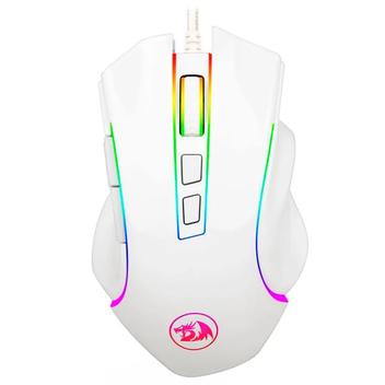 Mouse Gamer Redragon Griffin M607W USB / RGB - 7200DPI - Branco - 29953 ...