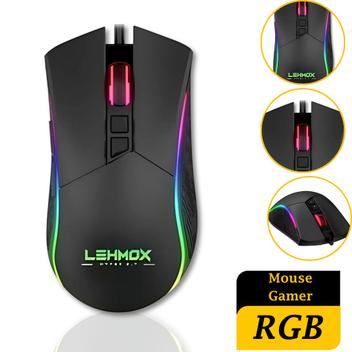 Mouse Gamer RGB Com Fio Original Premium - LEHMOX - Mouse Gamer ...