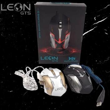 Mouse Led Gamer Pro Leon Gts V6 Gaming 2400 Dpi BRANCO - Mouse Gamer ...
