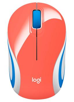 Mouse Logitech M187 Wireless 2.4GHZ Coral - Mouse - Magazine Luiza