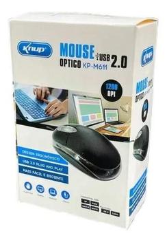 Mouse óptico knup - kp-m611 - usb 2.0 - preto - Mouse - Magazine Luiza