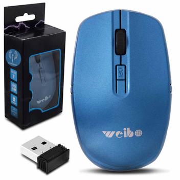 Mouse Óptico Wireless Sem Fio Sensor LED USB 2.4GHz 3 Botões 3200 DPI ...