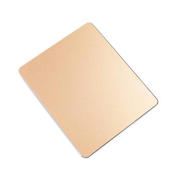 Mouse Pad Dupla Face Em Aluminio 30X24Cm Rigido Dourado Gold - Supra ...