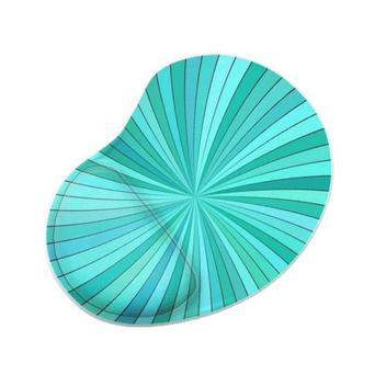 Mouse Pad Ergonomico Gota Espiral Verde Agua - Maluco por Caneca ...