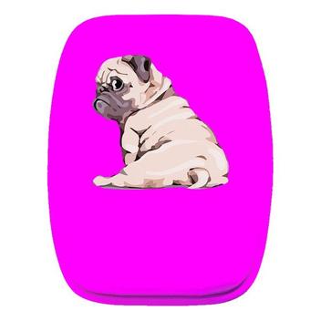 Mouse Pad Ergonomico Pug Rosa Escuro Cachorro Costa - Cn Confecções ...