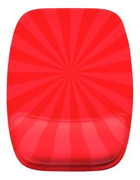 Mouse Pad Ergonomico Vermelho Efeito Raios Sol - Maluco por Caneca ...