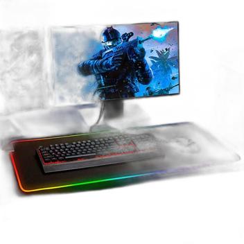 Mouse Pad Gamer 80X30Cm Base Antiderrapante Led Rgb - Desert - Mouse ...
