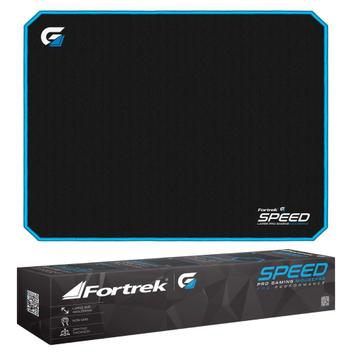 Mouse Pad Gamer Fortrek Speed Borda Costurada Azul Para Mouse Redragon ...