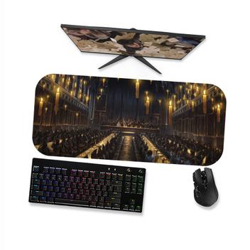 Mouse pad Gamer Harry Potter Horgwarts Sala Principal 1 - Mousepad ...