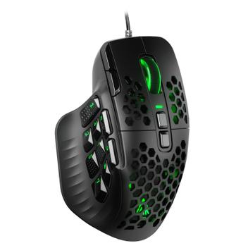 Mouse para jogos CORBOBO SM809 MMO com fio RGB 22800 DPI Windows ...