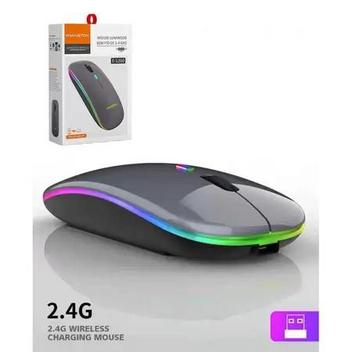 Mouse Sem Fio Recarregável Led Rgb 2.4 Ghz Wirelles E1200 - Lemox ...