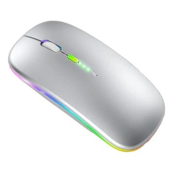 Mouse Sem Fio Recarregável Wireles Optico Led Rgb Ergonômico - RGV ...