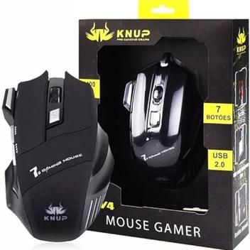 Mouse USB Gamer Preto Knup KP-V4 LED - Mouse Gamer - Magazine Luiza