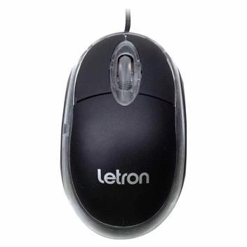 Mouse Usb Letron Preto Com Fio Para Office - Leonora - Mouse com Fio ...