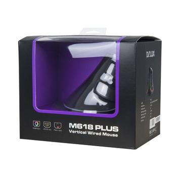 Mouse Vertical Delux M618 Plus RGB com Cabo - Iluminação LED - Mouse ...