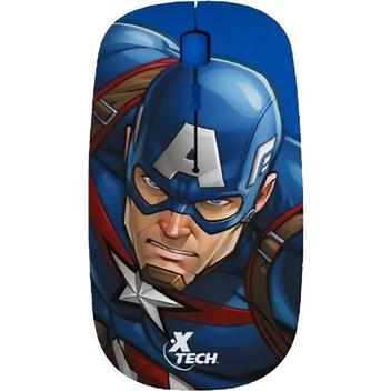 Mouse Wireless Xtech Captain America - Sem Fio XTM-M340CA - Azul - X ...