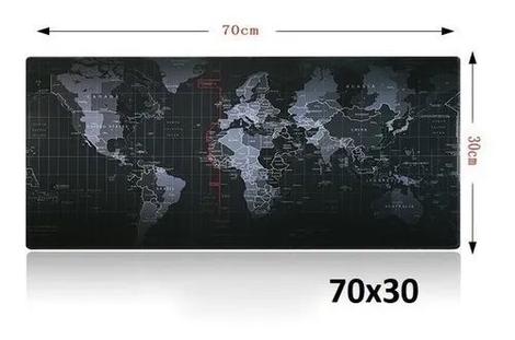 Mousepad Gamer Mapa Mundi Grande 70 X 30 Cm - Xway - Mouse Pad ...