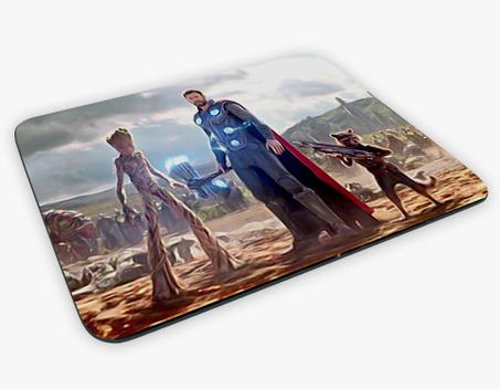 MousePad Thor, Rock e Groot - Marvel M90 - Fj Utilitys - Mouse Pad ...