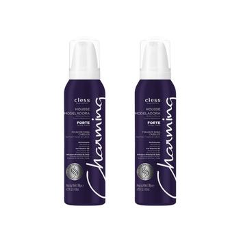 Mousse Charming Fixador Forte 140ml - Kit C/2un - Modelador e Fixador ...