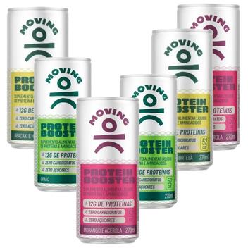 Moving Whey Protein 12g Suplemento Alimentar Liquido Pack 6x270ml ...
