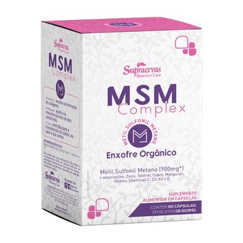 MSM Complex - Metil Sufonil Metano 900mg - 60 Cáps - Supraervas - Multivitamínico ...