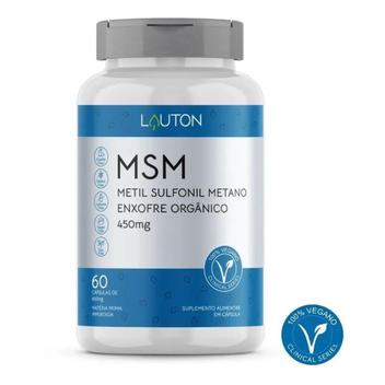 Msm Enxofre Orgânico 900mg C/ 60 Cápsulas - Lauton - Lauton Nutrition - Cálcio - Magazine Luiza