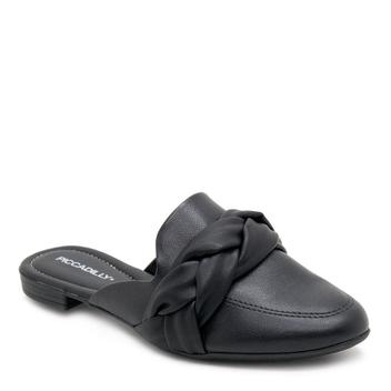Mule Bico Redondo Piccadilly 104014 Preto - Mule Feminino - Magazine Luiza