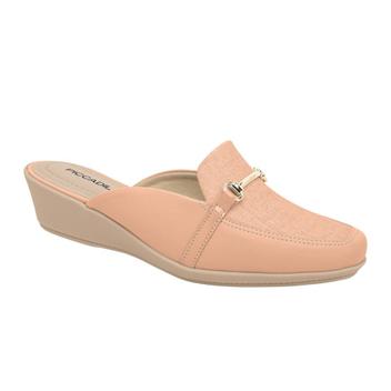 Mule Ivone Anabela Médio Pessego - PICCADILLY - Mule Feminino ...