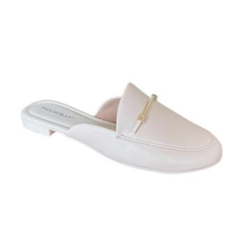 Mule Piccadilly Feminino Cor Off White - Mule Feminino - Magazine Luiza