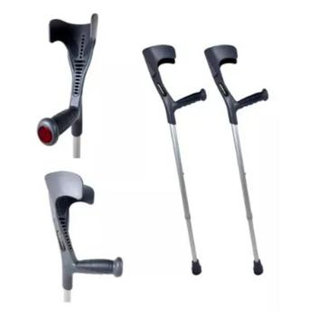 Muleta Ortopédica Canadense Fixa Auxiliar Par 130kg - Hidrolight ...