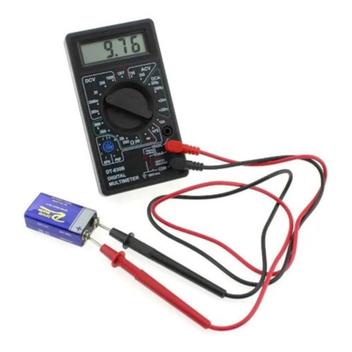 Multímetro com Visor Digital com Bateria Medidor Elétrico Professional ...
