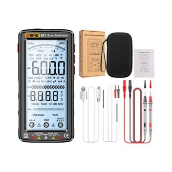 Multímetro Digital Aneng 681 - Profissional, Recarregável, LCD, AC/DC ...