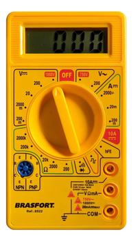 Multimetro Digital Com Bipe Continuidade Dt830 Brasfort 8522 ...
