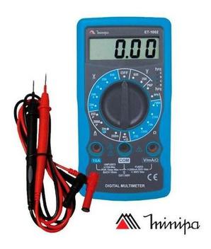 Multimetro digital et-1002 minipa bip sonoro e de leds - Multímetro ...
