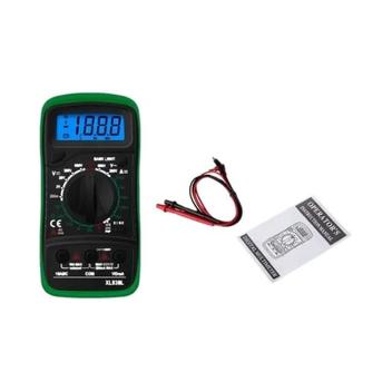 Multímetro Digital Portátil Portátil LCD Backlight AC DC Voltímetro Ohm ...