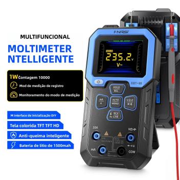 Multímetro Digital Profissional 9999 Contagens True RMS 1000V 10A AC DC ...