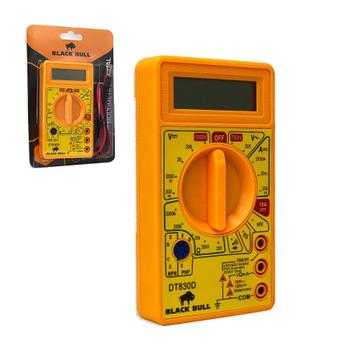 Multímetro Digital Profissional Com Cabo Completo BLACK BULL ...