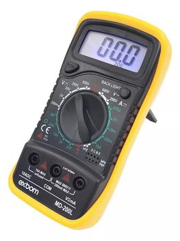 Multímetro Digital Profissional Multiteste Md-200l Com Bipe - Exbom ...