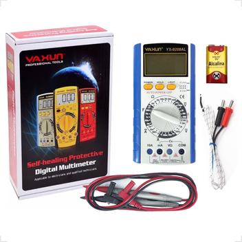 Multimetro Digital Universal Auto Power Off Beep Termômetro Frequencímetro Yaxun Yx-9208al ...