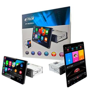 Multimidia H-Tech Ht-8025ca 2 Din 10 Pol QLED Rotativa 2gb Ram 32gb Memória Carplay Android Auto ...