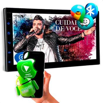 Multimidia Ht-7023ca 2 Din 7 Pol Android 12 Carplay Android Auto ...