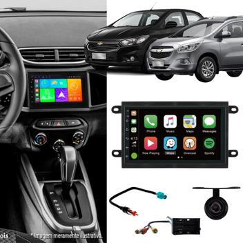 Multimidia Onix/Prisma/Spin Android 12 Tela 7 Pol. HT-6023CA Bluetooth Android Auto e Carplay ...