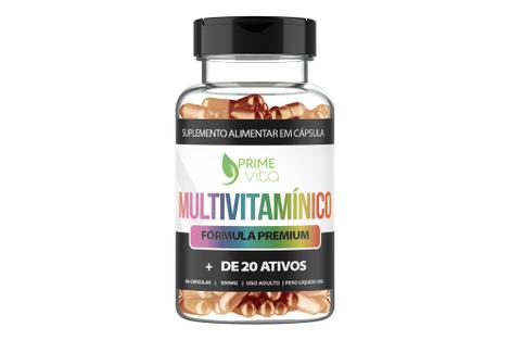 Multivitamínico Completo 60 Cápsulas - Imunidade E Energia - Prime Vita ...