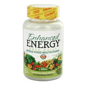 Multivitamínico Enhanced Energy Com 60 Capsulas - KAL - Multivitamínico ...